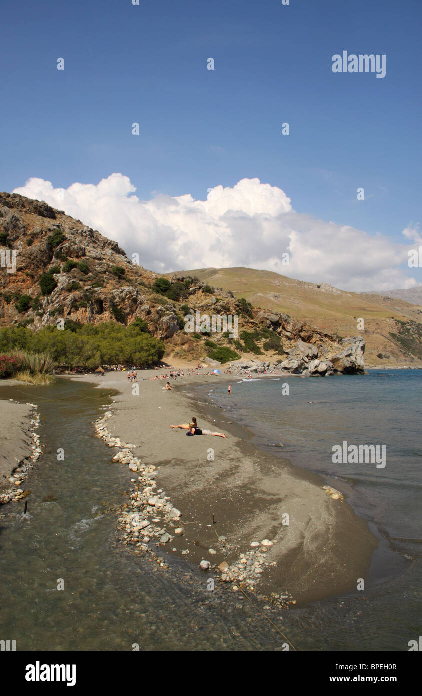Preveli Beach, Rethymno Prefecture, Crete, Greece Stock Photo - Alamy