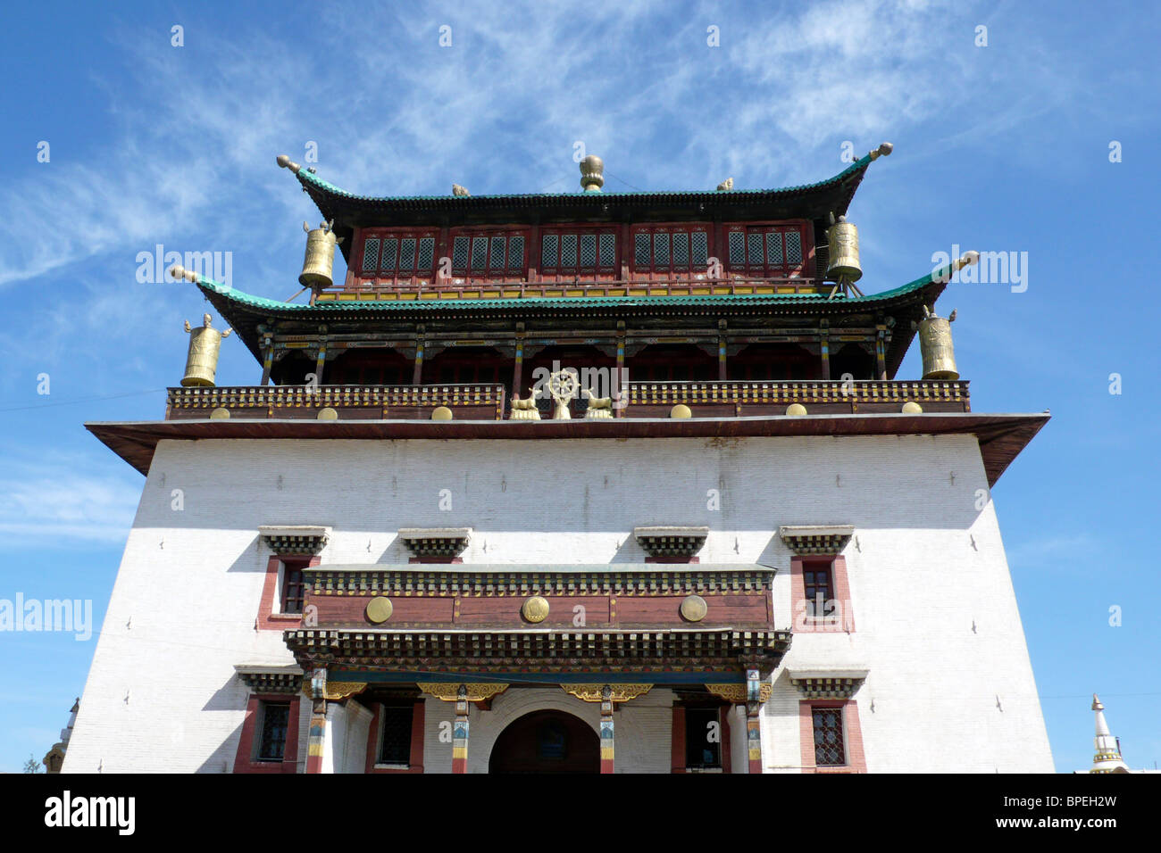 gandan monastery, Ulaan Baatar, Mongolia Stock Photo - Alamy