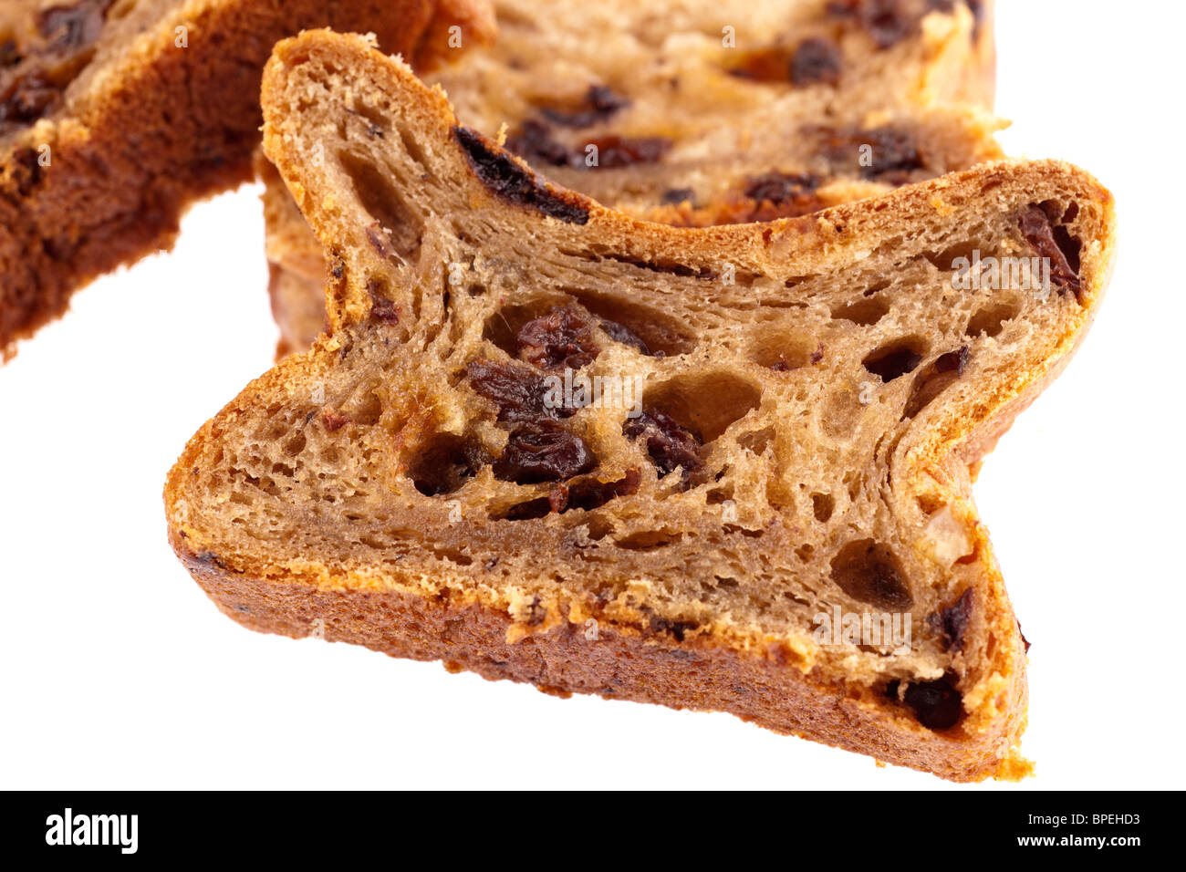 Slice of Soreen rich fruit cake Stock Photo - Alamy