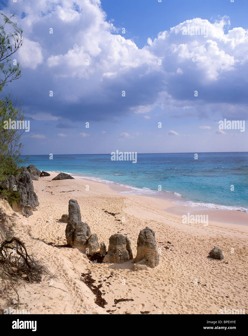 Warwick Long Bay, South Shore, Warwick Parish, Bermuda Stock Photo - Alamy
