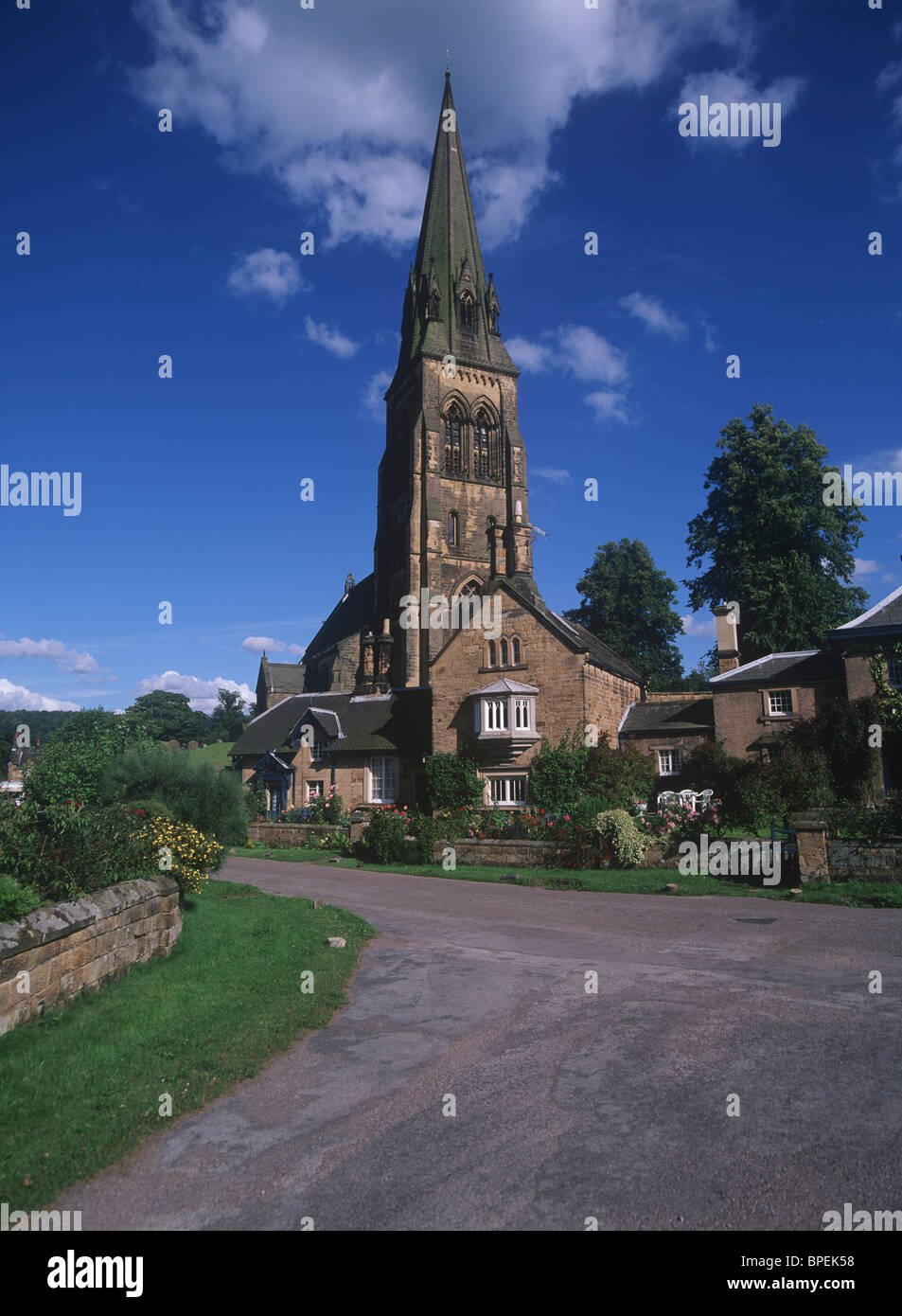 Edensor peak district hi-res stock photography and images - Alamy