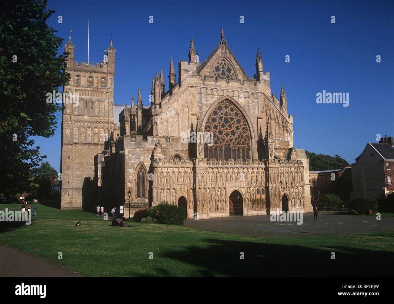 Cathedral, Exeter, Devon, UK Stock Photo - Alamy