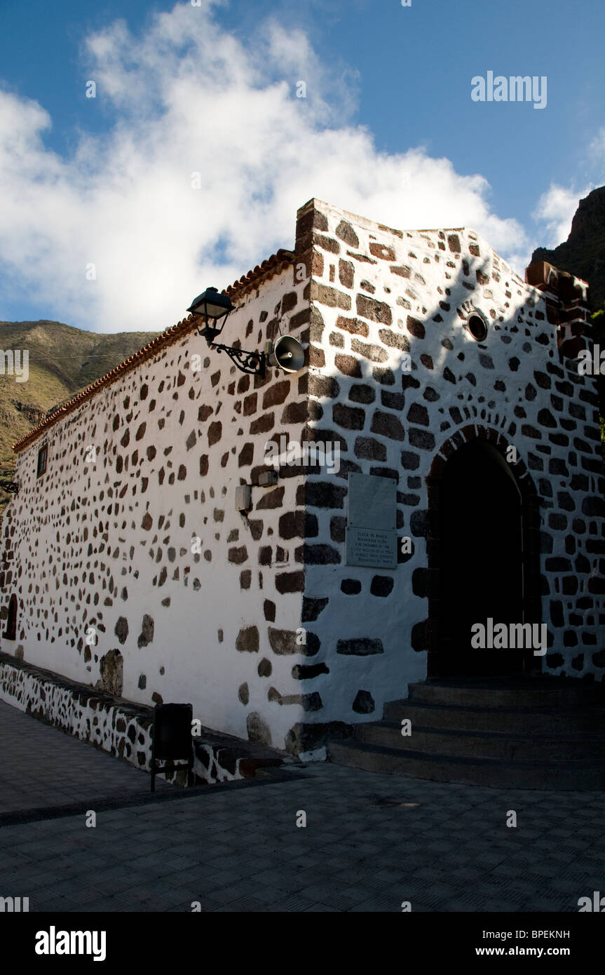 Church in lost Spanish village of Masca, Tenerife Stock Photo - Alamy