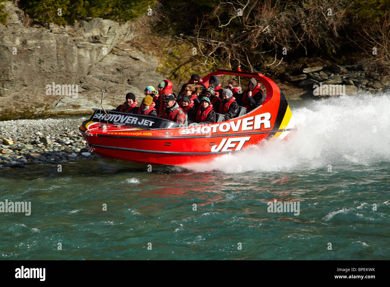 Shotover Jetboat, Shotover River, Queenstown, South Island, New Zealand ...