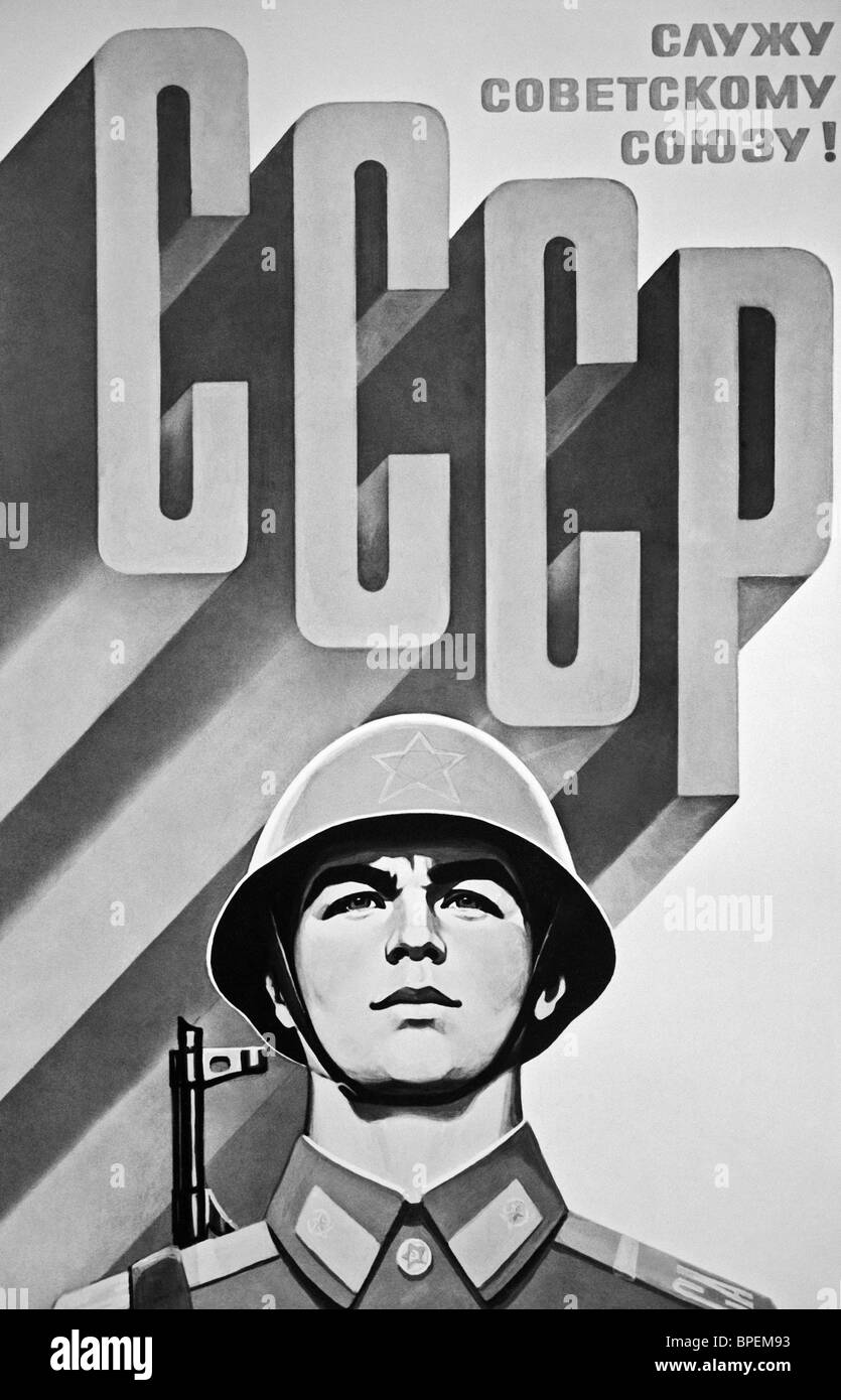 Soviet Union Propaganda Poster High Resolution Stock Photography and ...