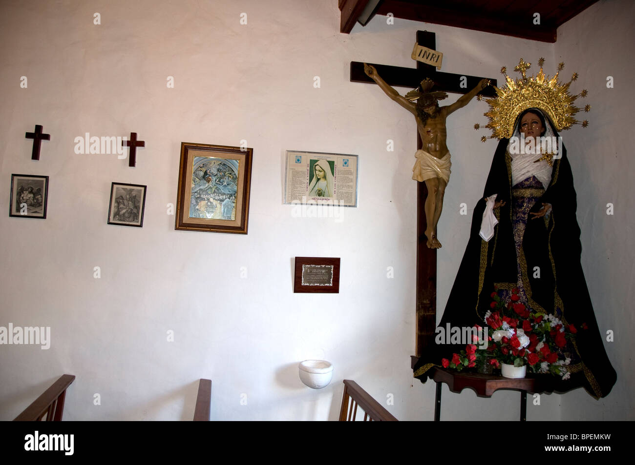 Church in lost Spanish village of Masca, Tenerife Stock Photo - Alamy