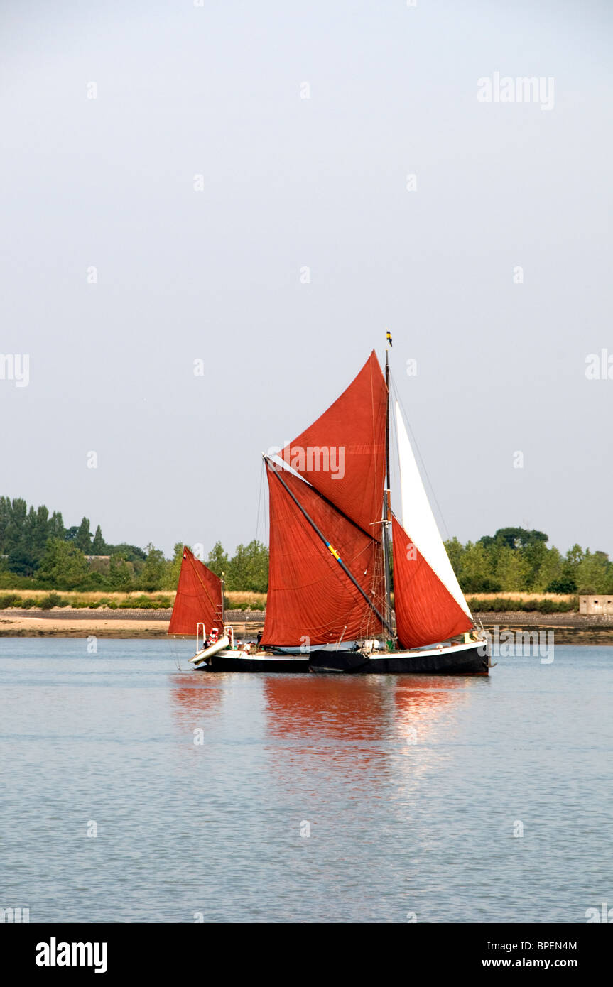 Blackwater sailing barge match hi-res stock photography and images - Alamy