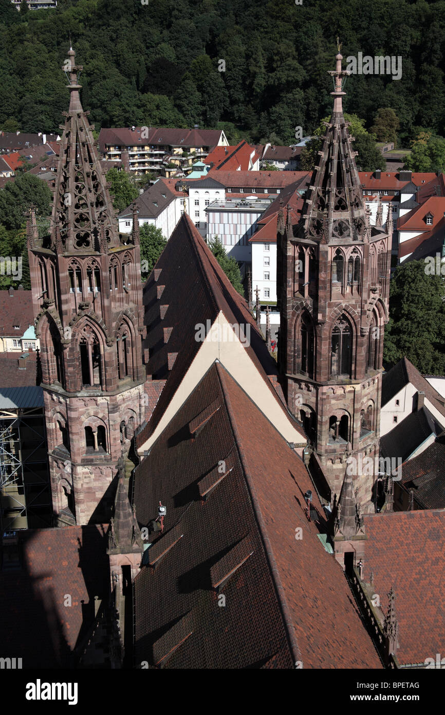 Tower of the freiburg cathedral hi-res stock photography and images - Alamy