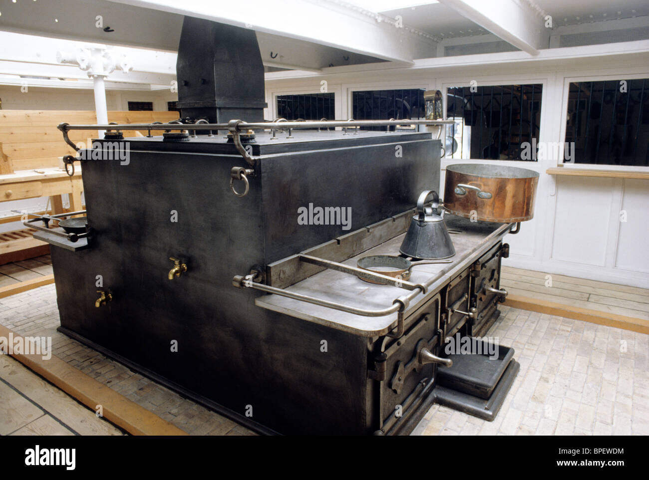 Portsmouth, HMS Warrior, The Galley Portsmouth Hampshire England UK ...
