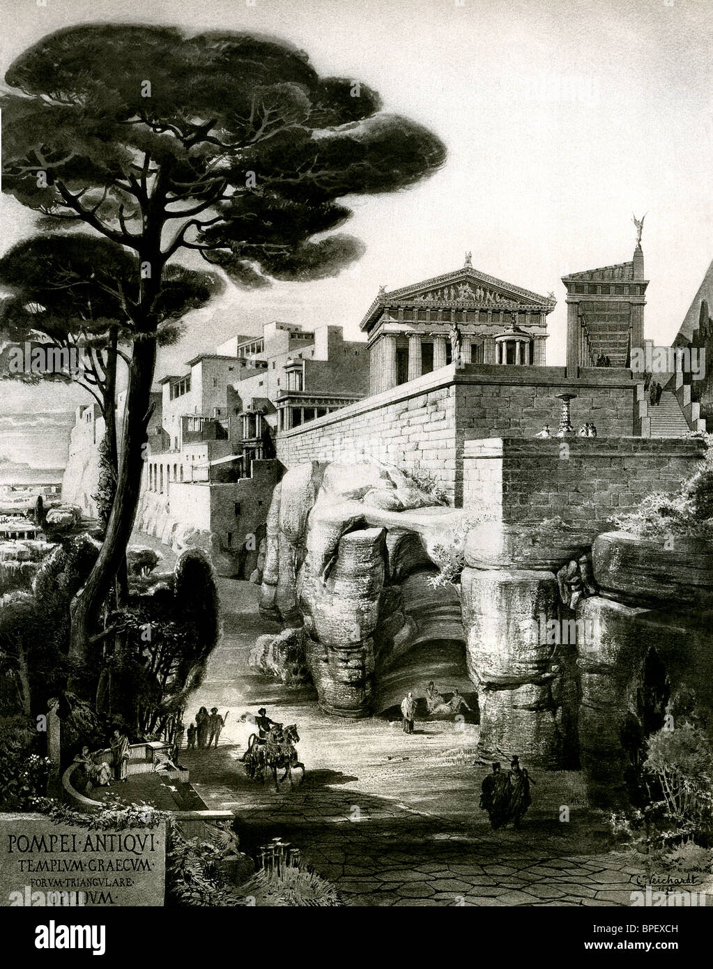 Pompeii, in Italy, was buried in the eruption of Mount Vesuvius in A.D ...