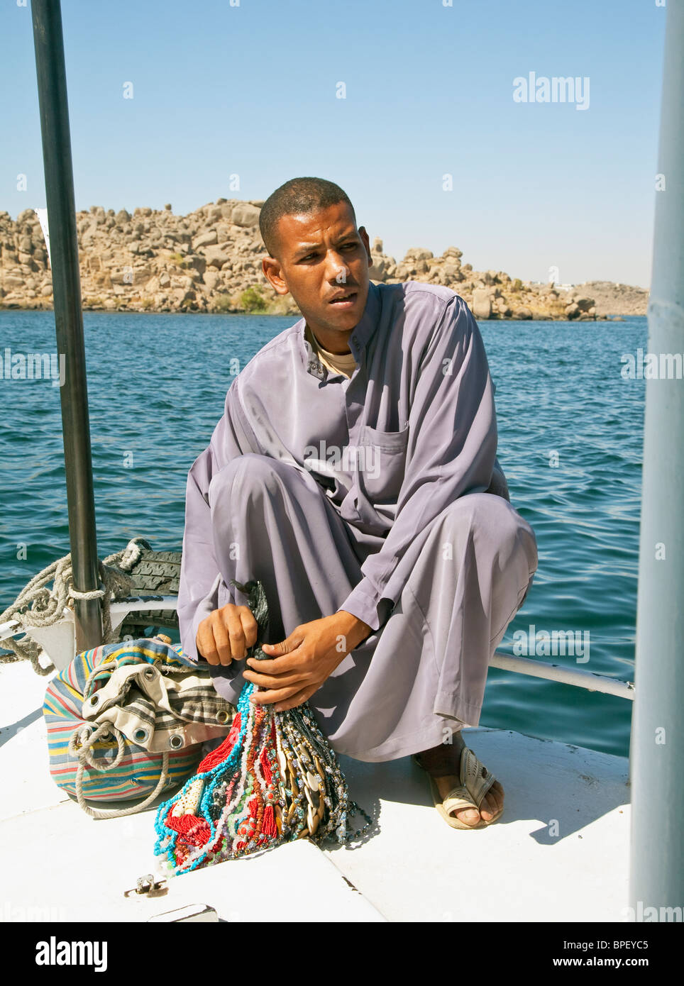 Nubian selling local merchandise Stock Photo - Alamy