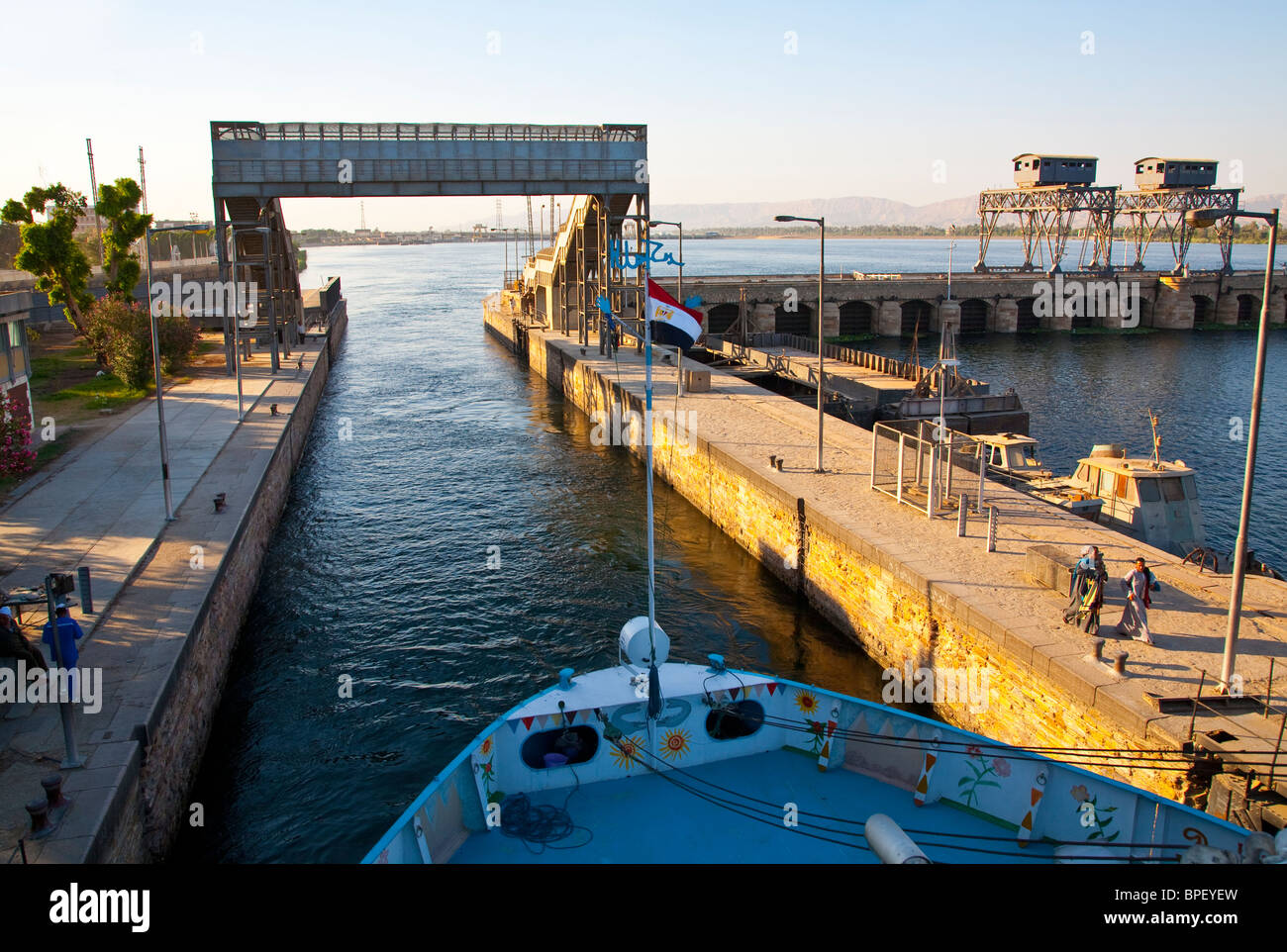 Old Esna locks, Egypt Stock Photo - Alamy