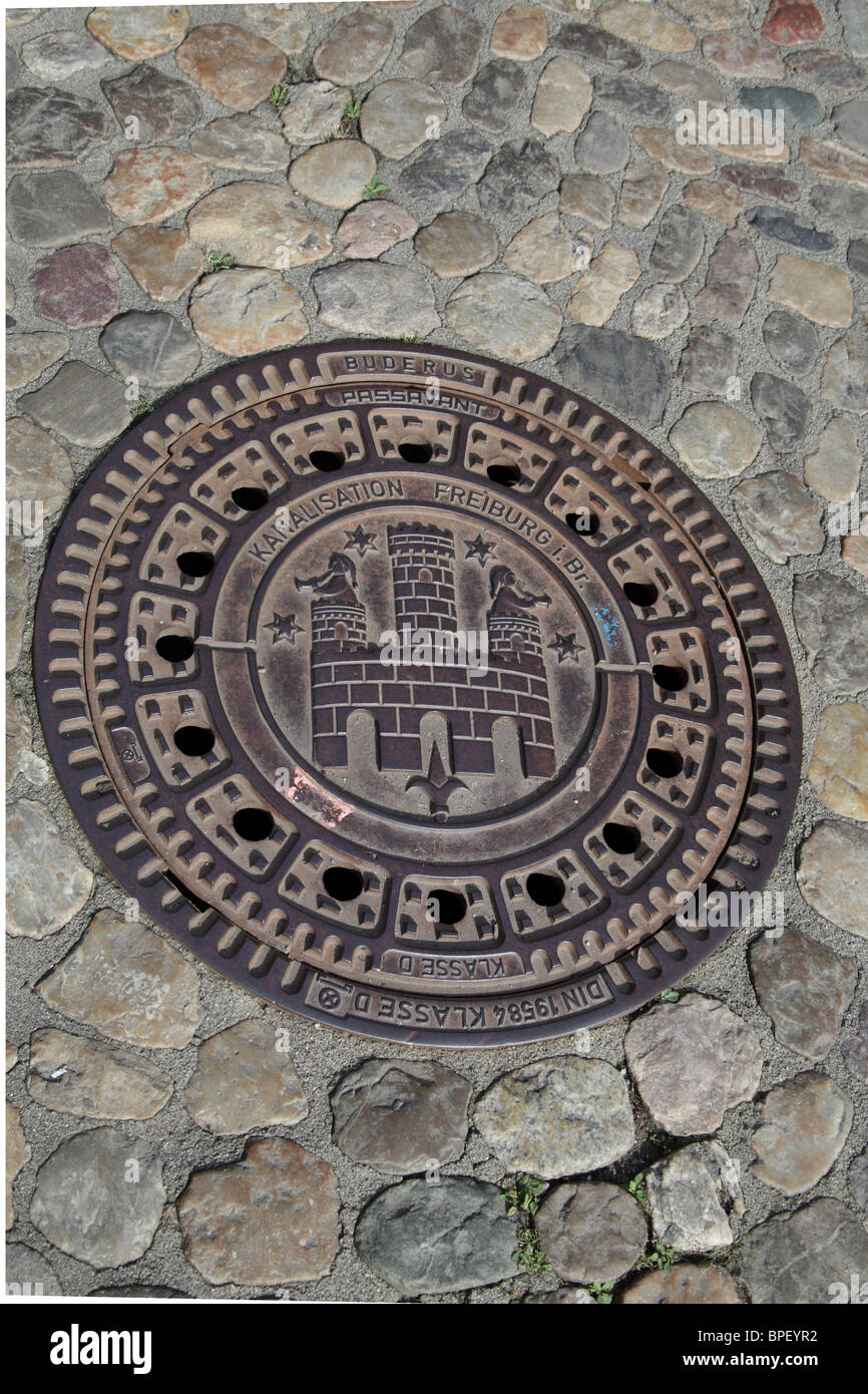 Manhole cover germany hi-res stock photography and images - Alamy