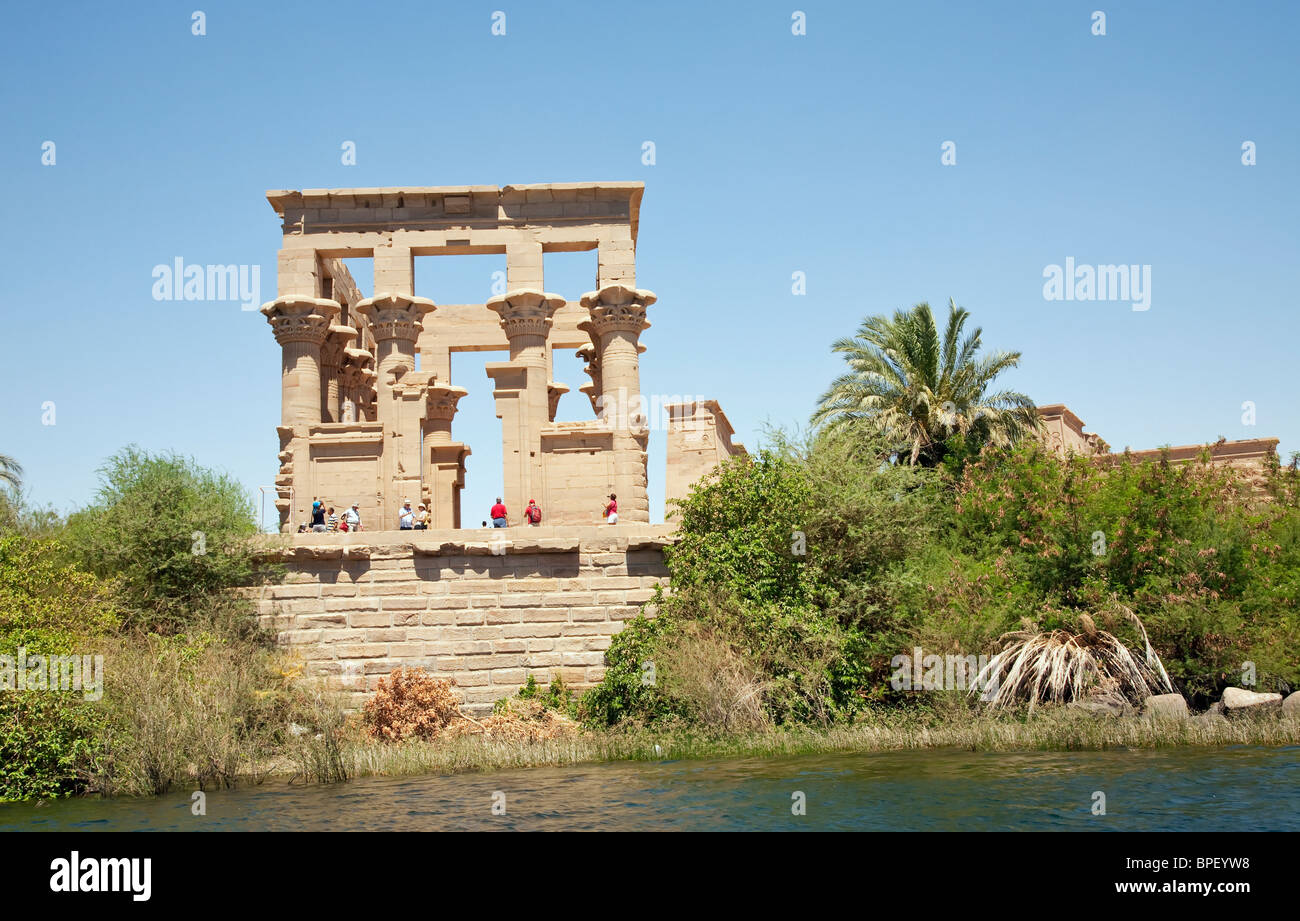 Philae Temple seen from the lake Stock Photo - Alamy