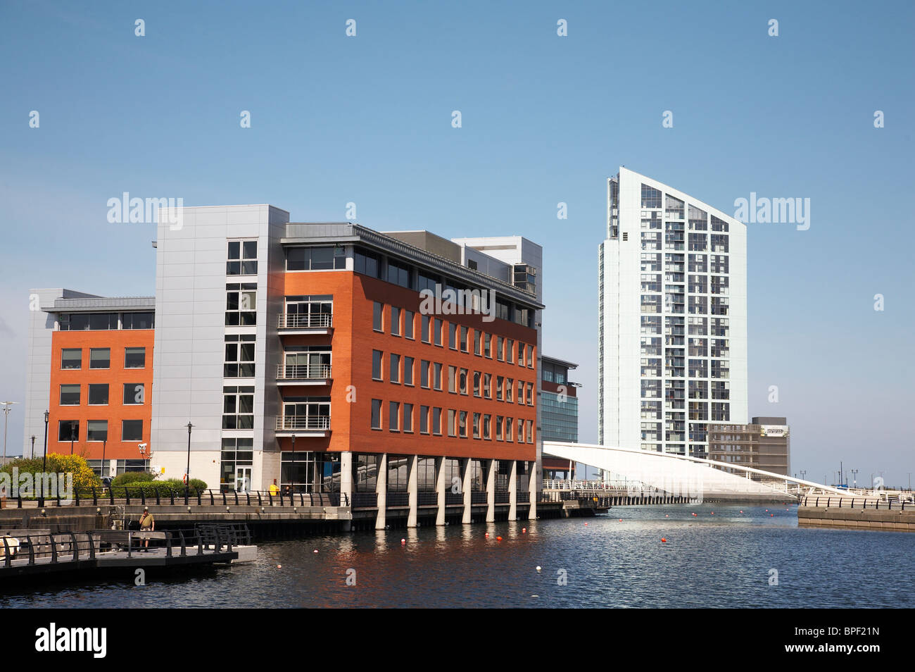 Princes Dock bridge Charity Commision building and Alexandra tower in ...