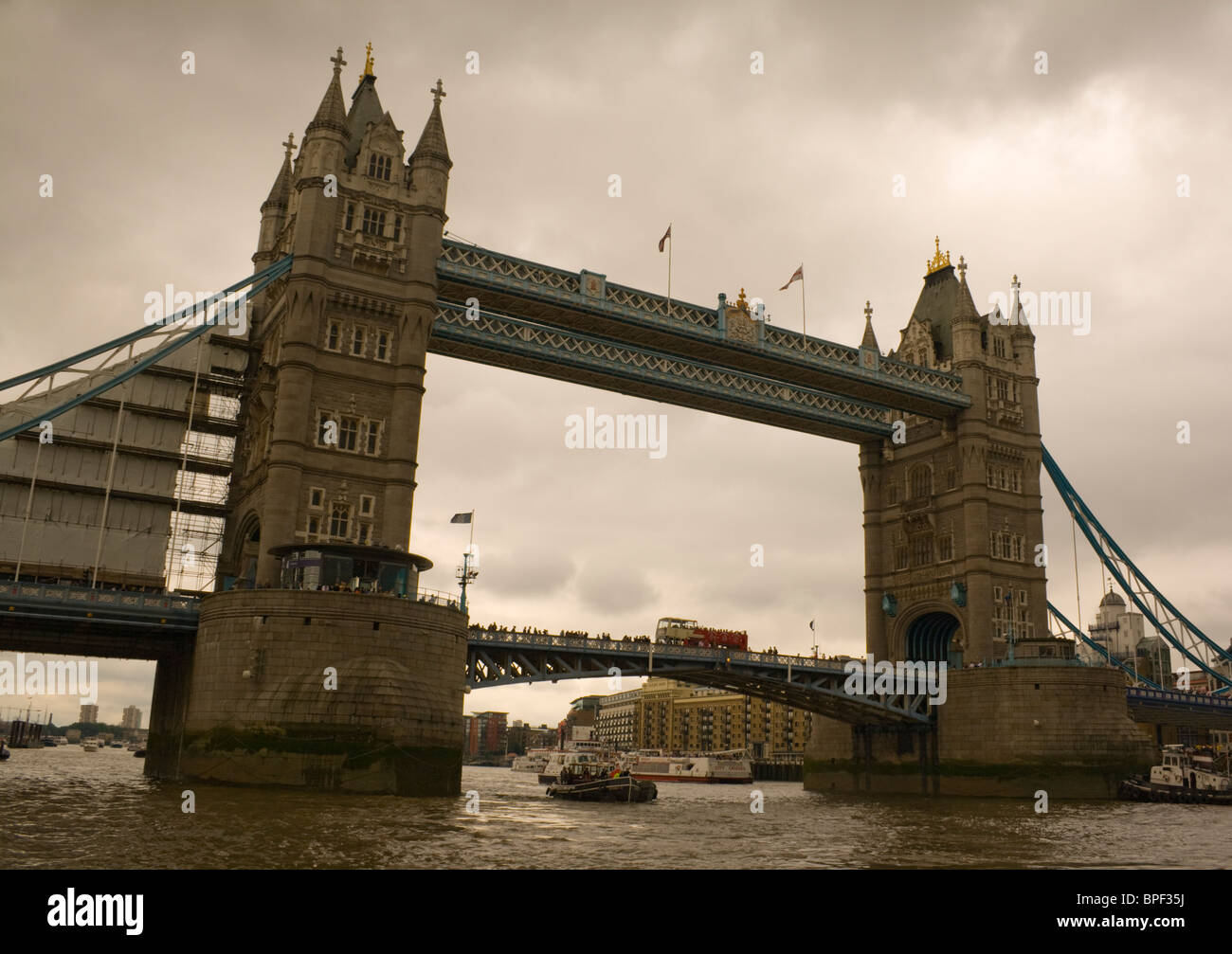 Tower Bridge from the Thames Stock Photo - Alamy