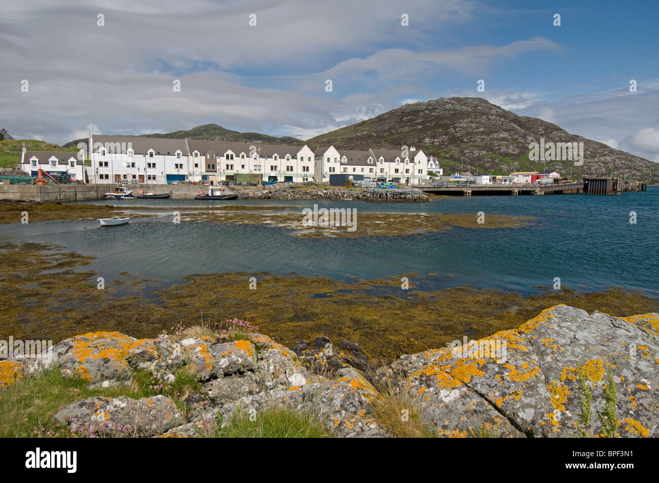 Lochboisdale ferry terminal Port, South Uist Outer Hebrides, Scotland ...