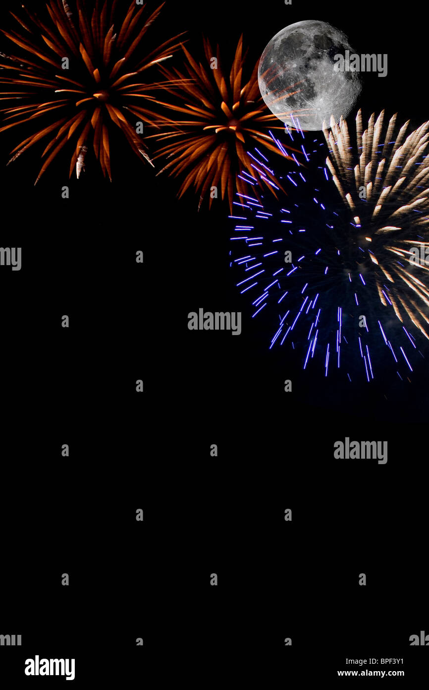 Full moon fireworks hi-res stock photography and images - Alamy