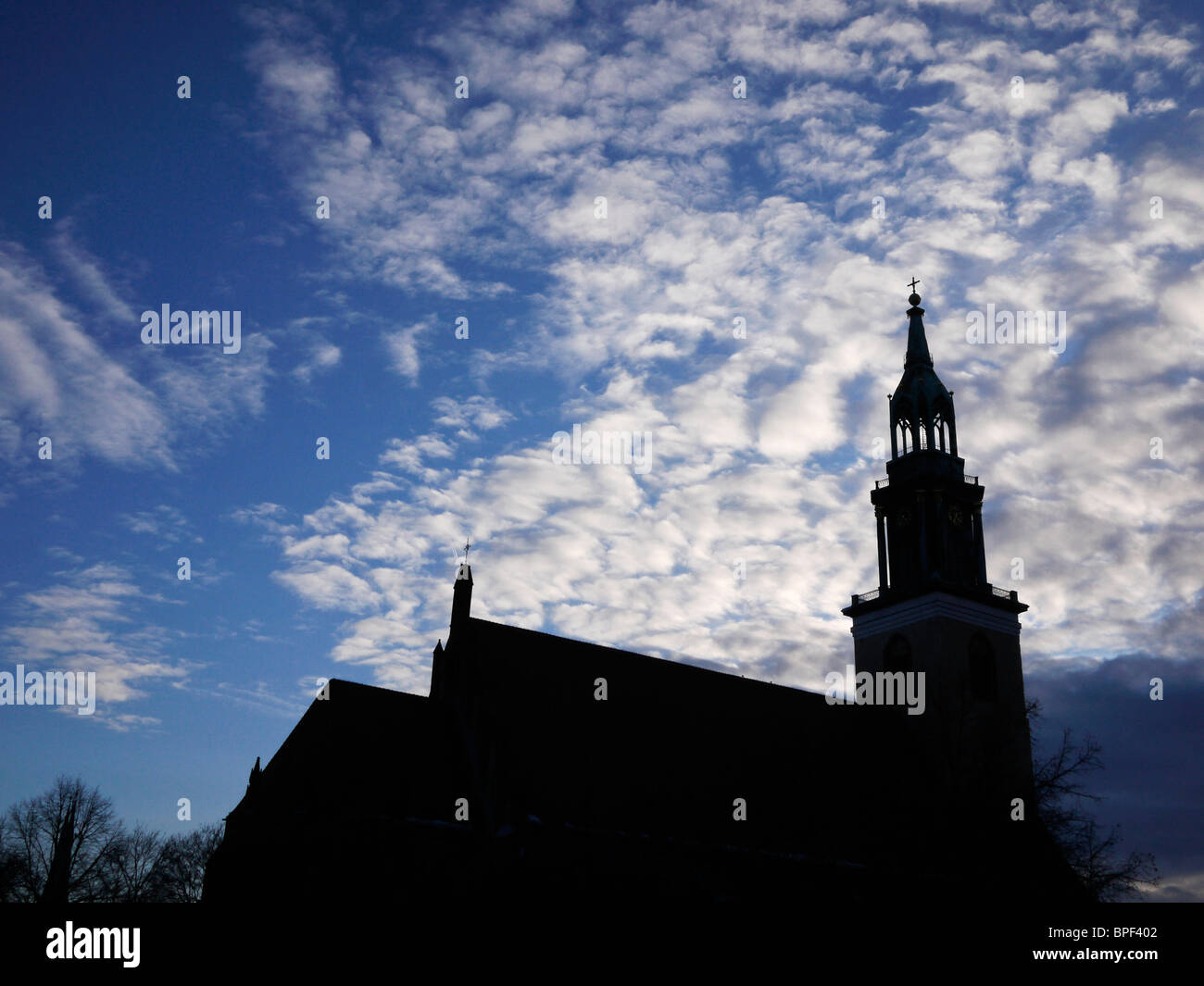 St Marys Church Silhouette High Resolution Stock Photography and Images ...