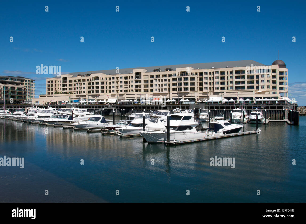 Marina and new development Glenelg Adelaide South Australia Stock Photo ...