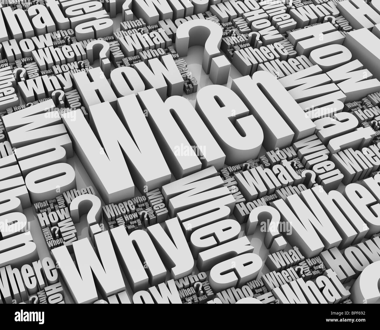 Group of 3D words. Part of a series Stock Photo - Alamy