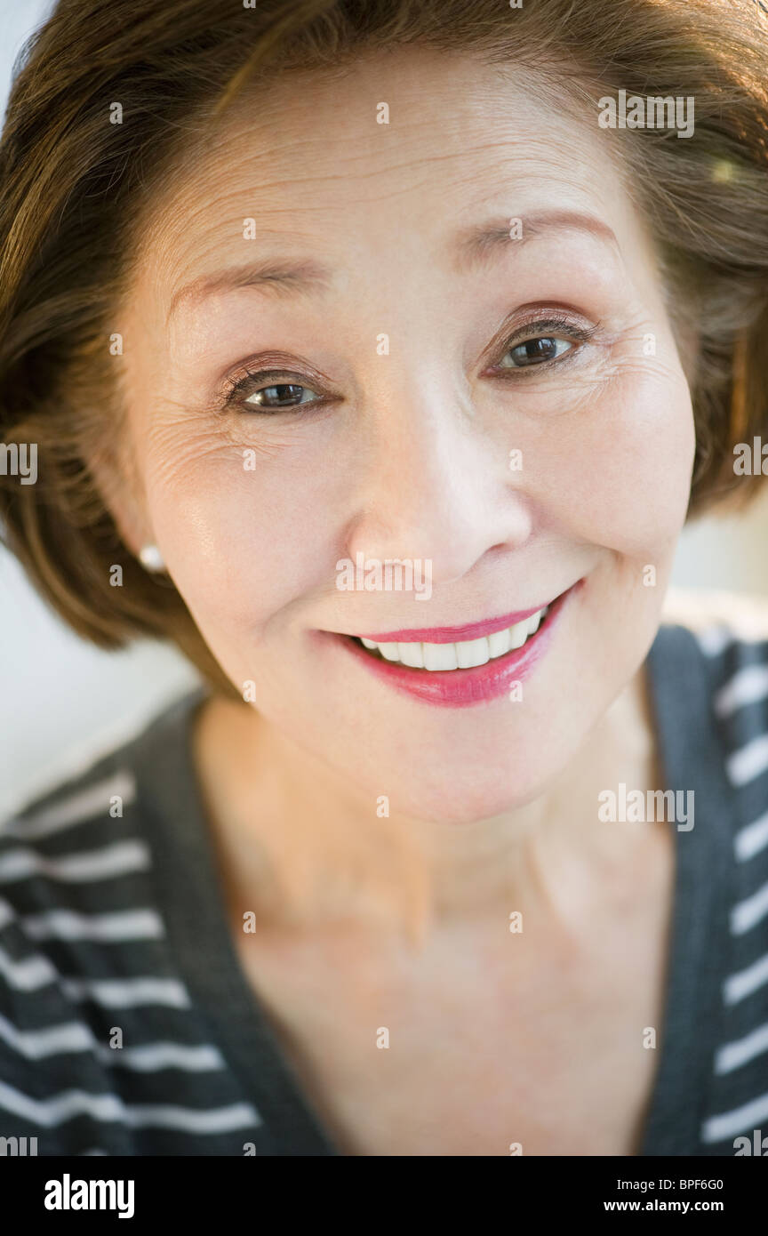 Happy Japanese woman Stock Photo - Alamy
