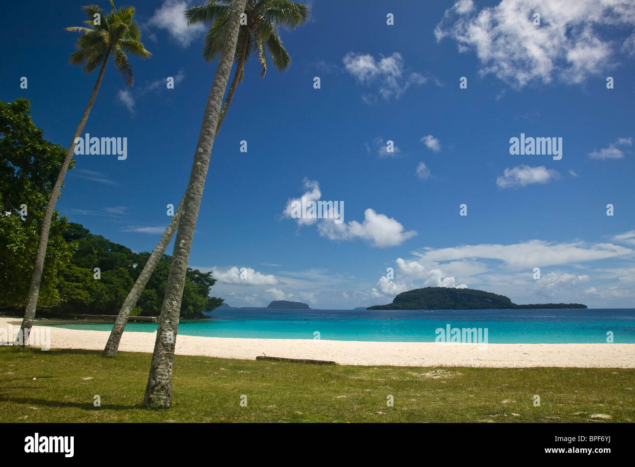 Vanuatu, Espiritu Santo Island, Champagne Beach. Champagne Beach, the ...