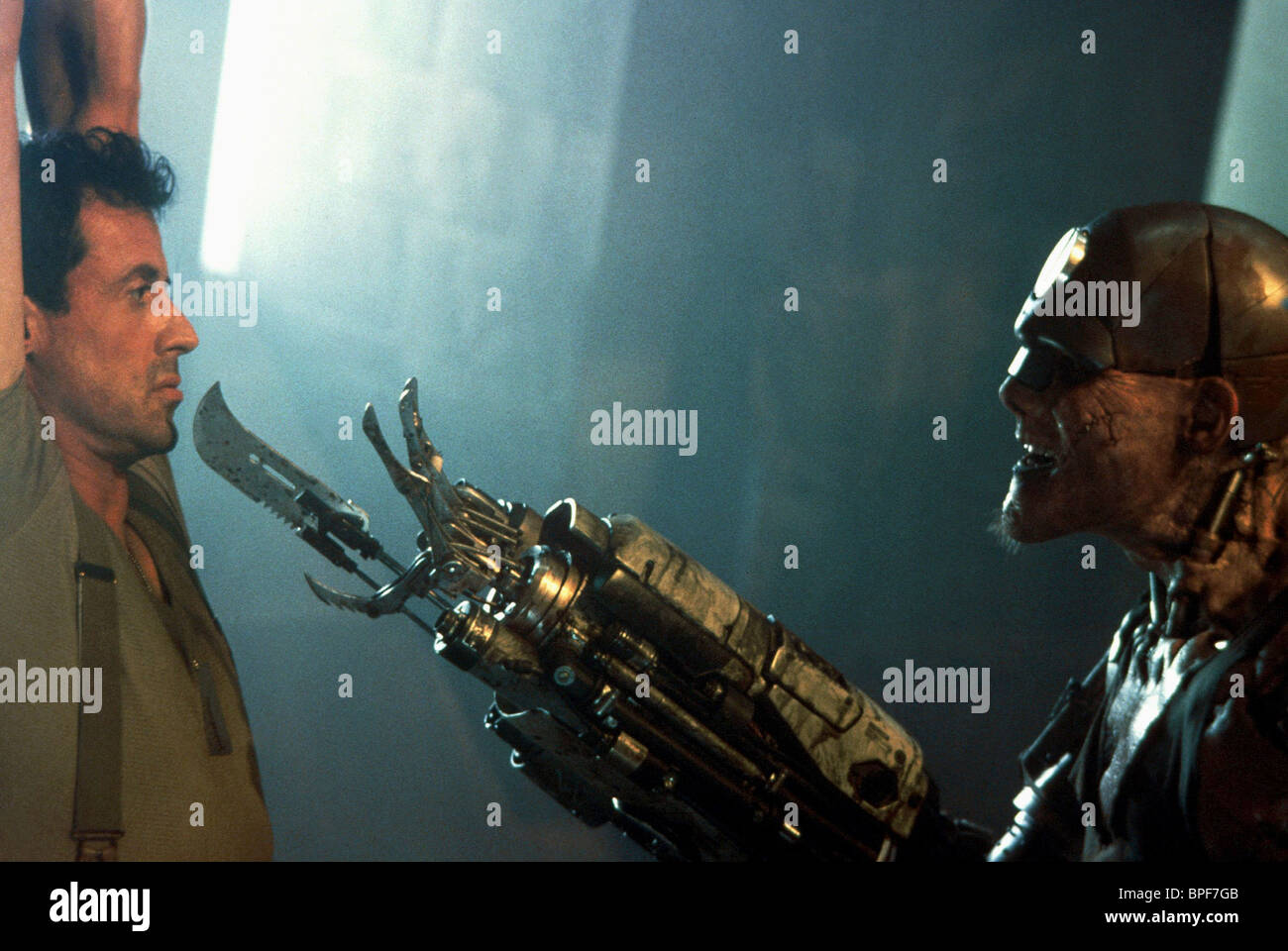 SYLVESTER STALLONE & CHRISTOPHER ADAMSON JUDGE DREDD (1995 Stock Photo ...