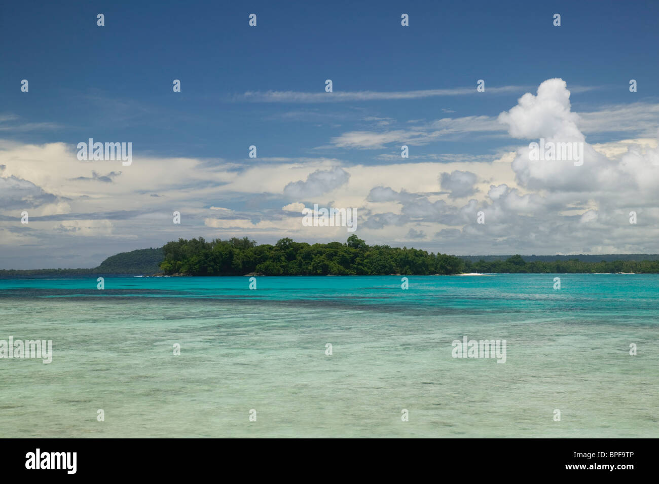 Vanuatu, Espiritu Santo Island, PORT OLRY. Port Olry Town Beach Stock ...