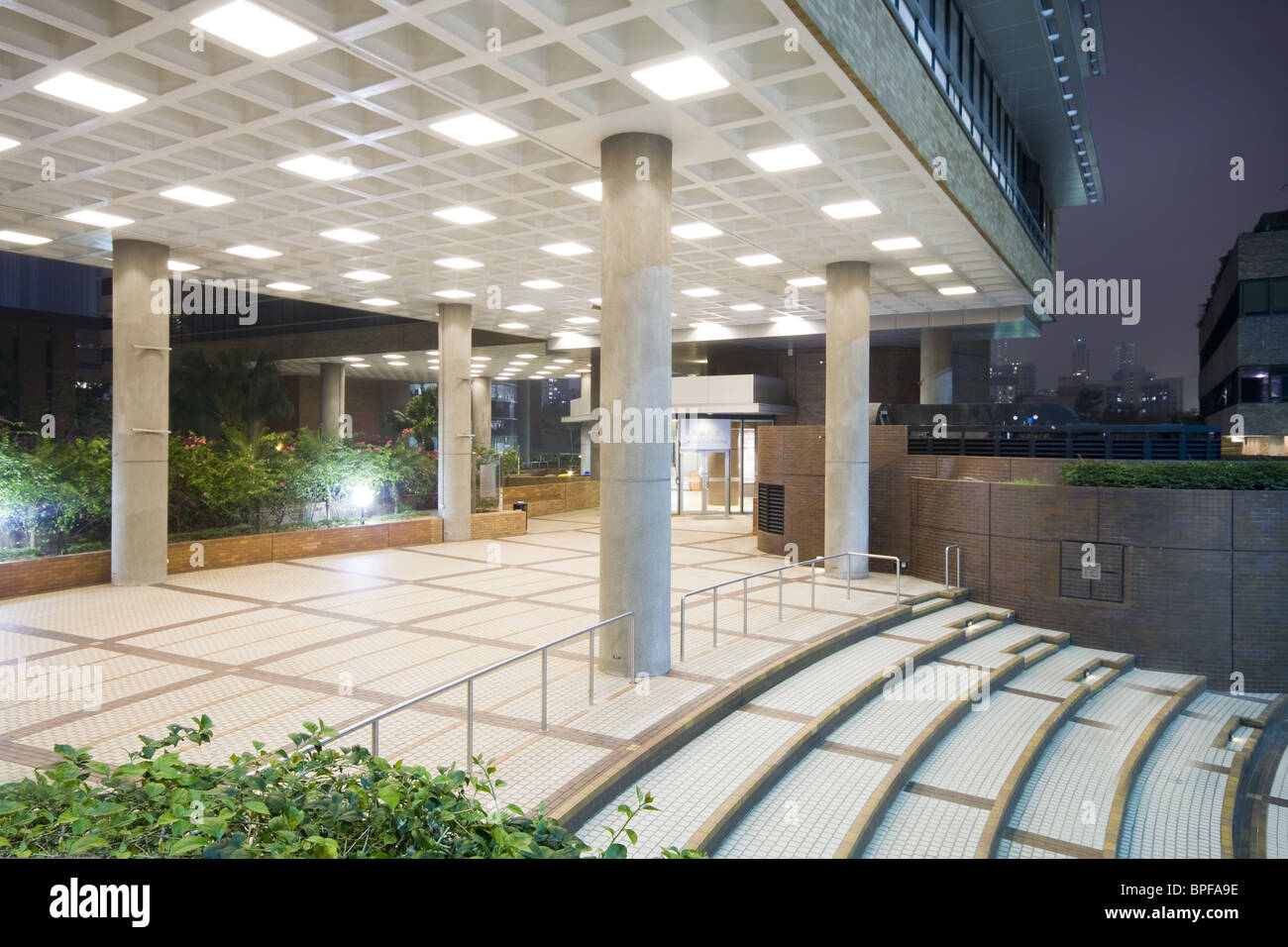 it is a open hall of a building Stock Photo - Alamy
