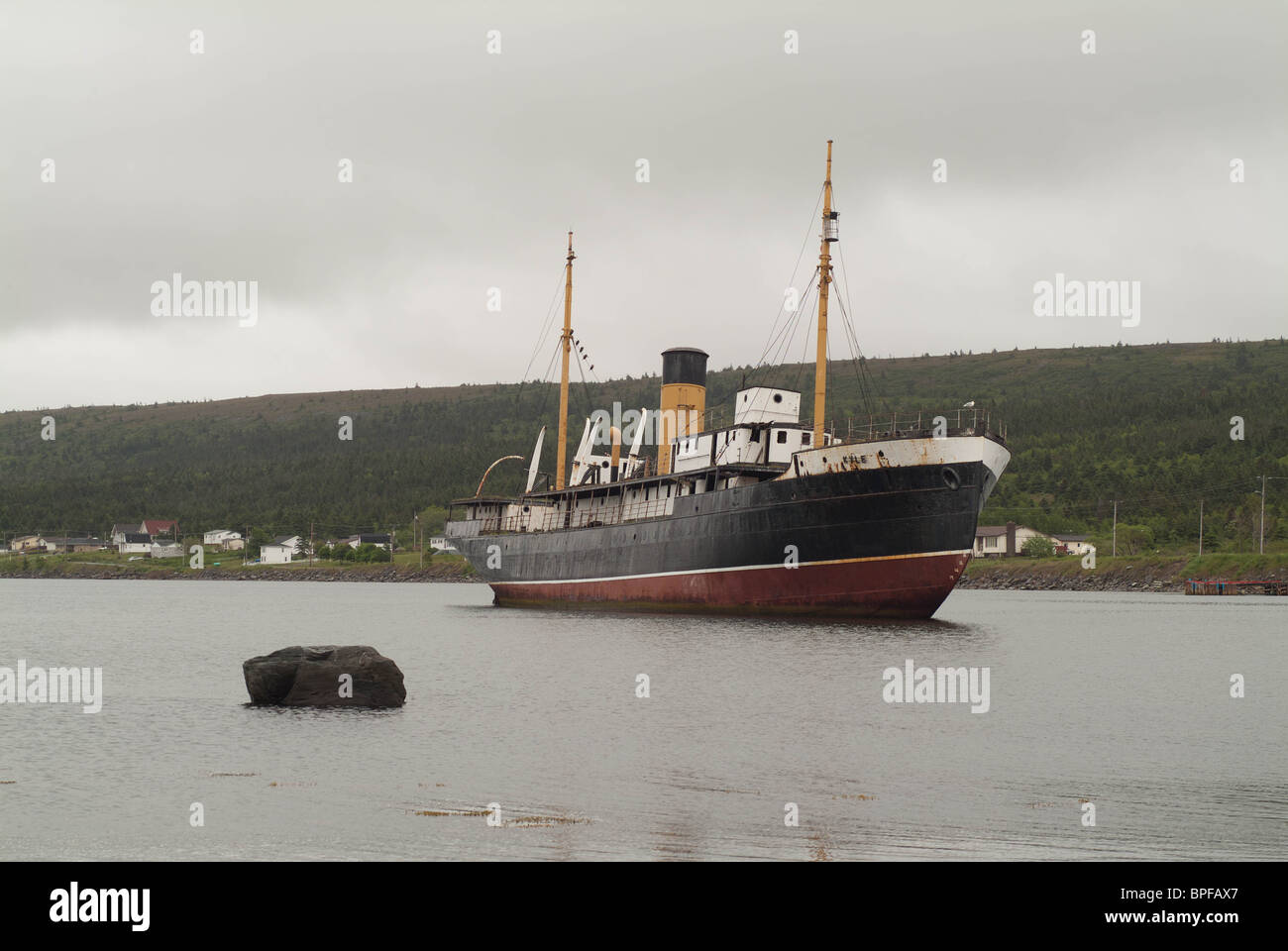 The "SS Kyle" has been sitting in its' present position since February ...