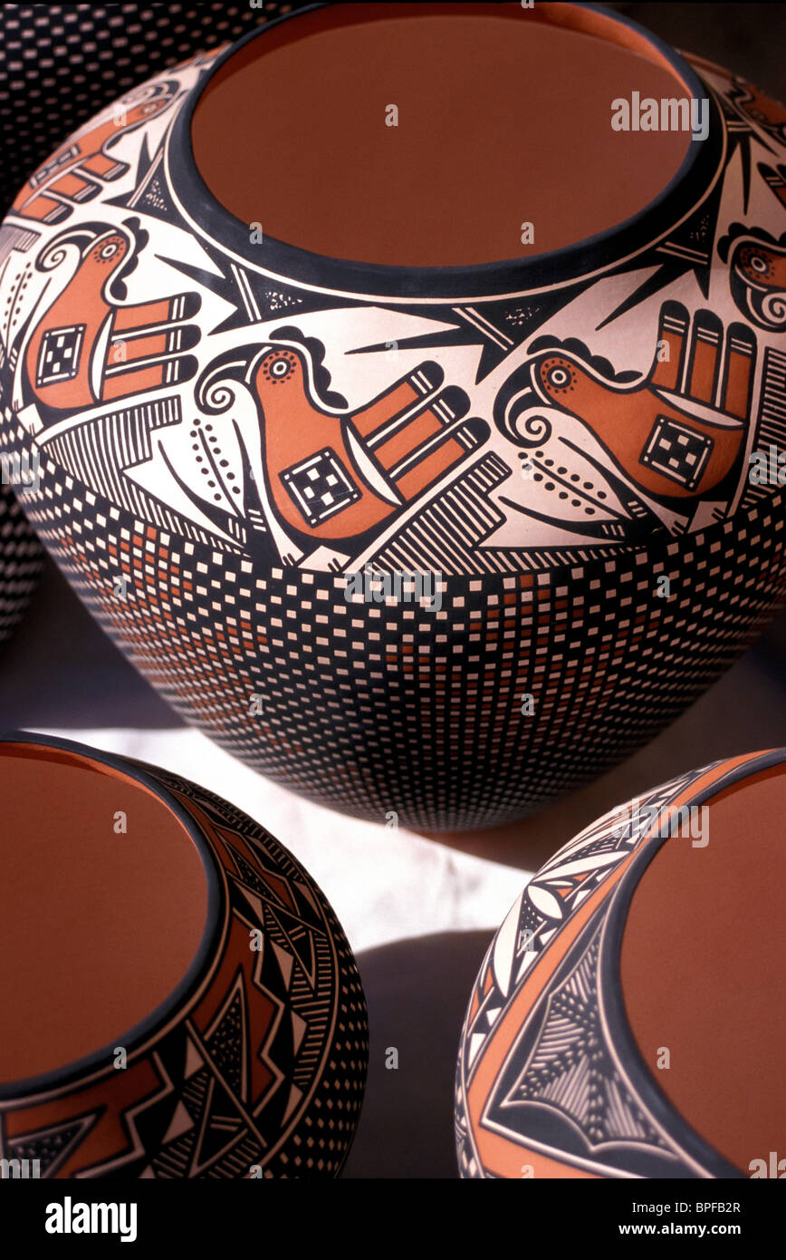 Pots from Acoma Pueblo, New Mexico, USA Stock Photo - Alamy