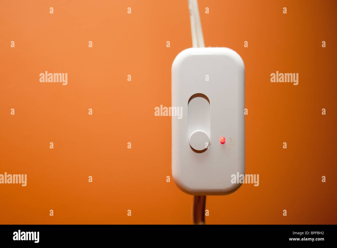 A white plastic dimmer switch Stock Photo - Alamy