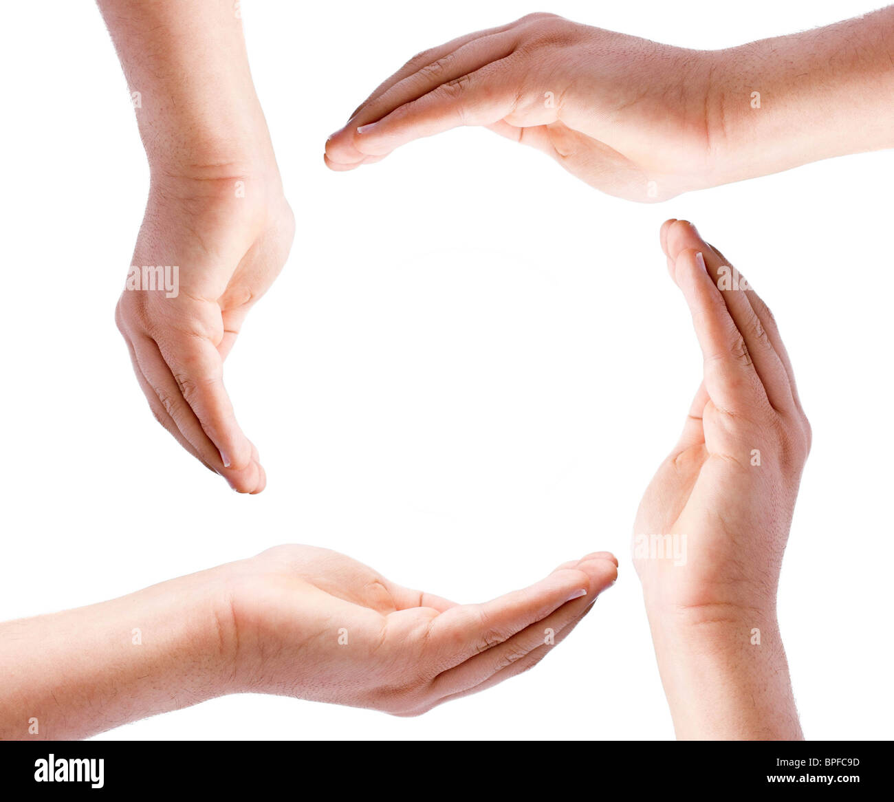 Hold Hands Circle High Resolution Stock Photography and Images - Alamy