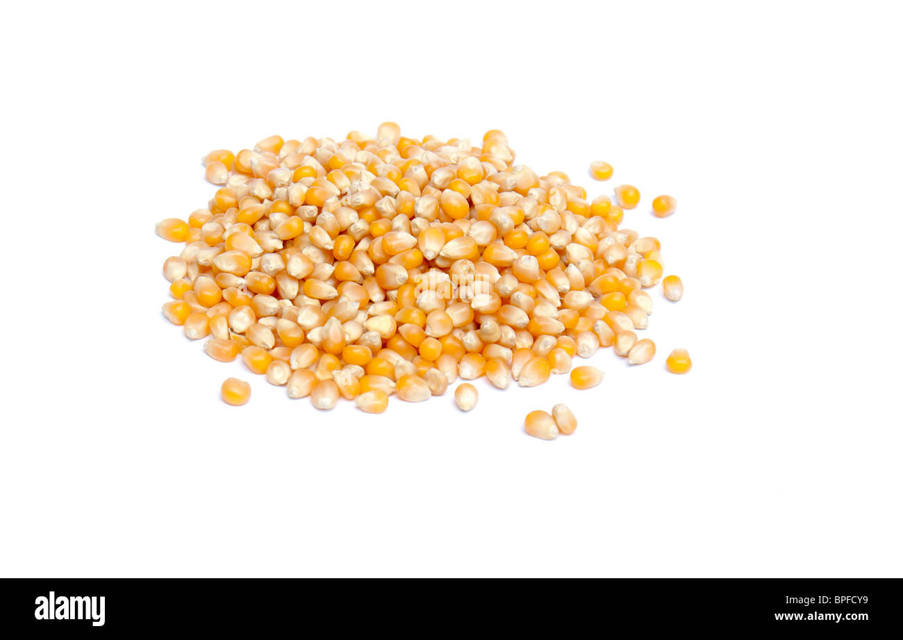 Popcorn kernel background Stock Photo - Alamy