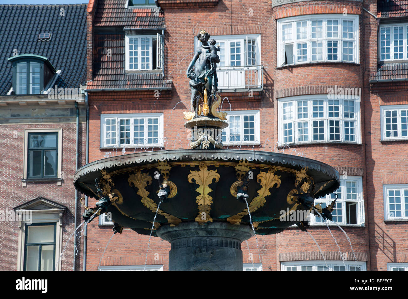 A water fountain in Copenhagen, Denmark Stock Photo - Alamy