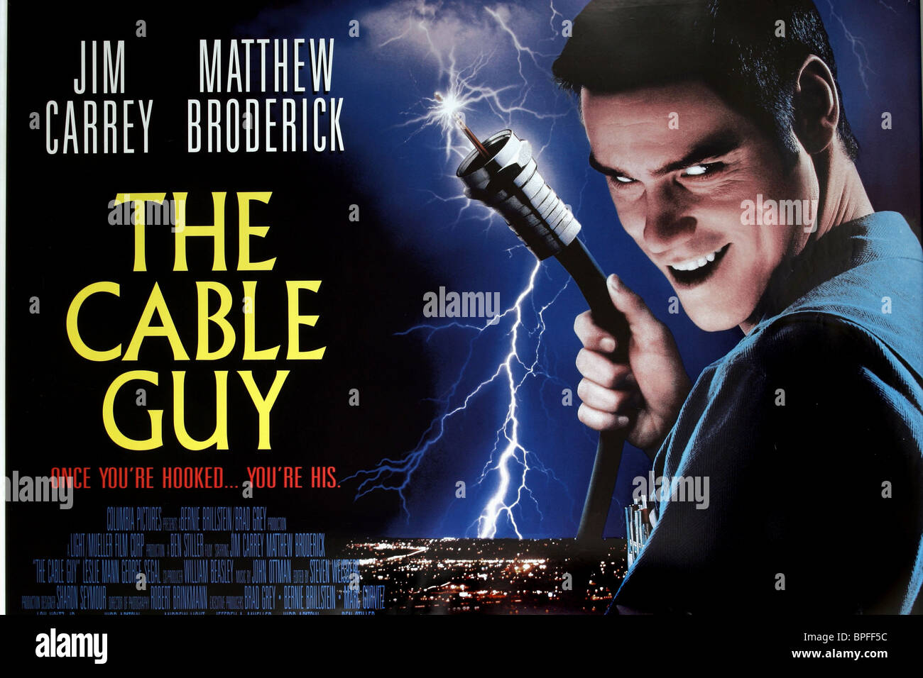 JIM CARREY FILM POSTER THE CABLE GUY (1996 Stock Photo: 31073992 - Alamy