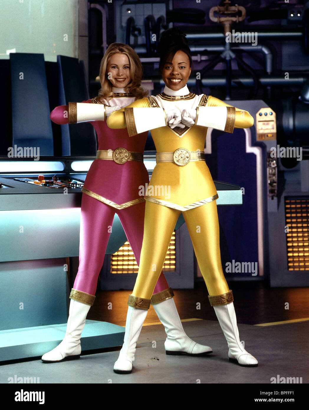 CATHERINE SUTHERLAND & NAKIA BURRISE POWER RANGERS ZEO (1996 Stock ...