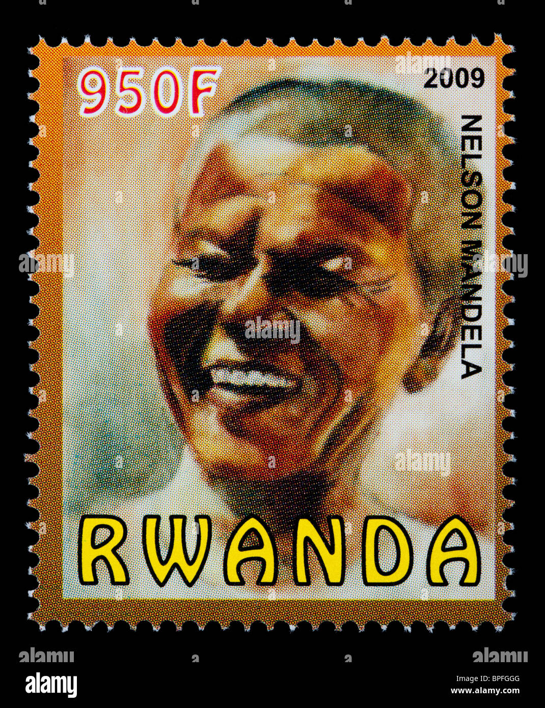 Postage stamp printed in rwanda hi-res stock photography and images - Alamy