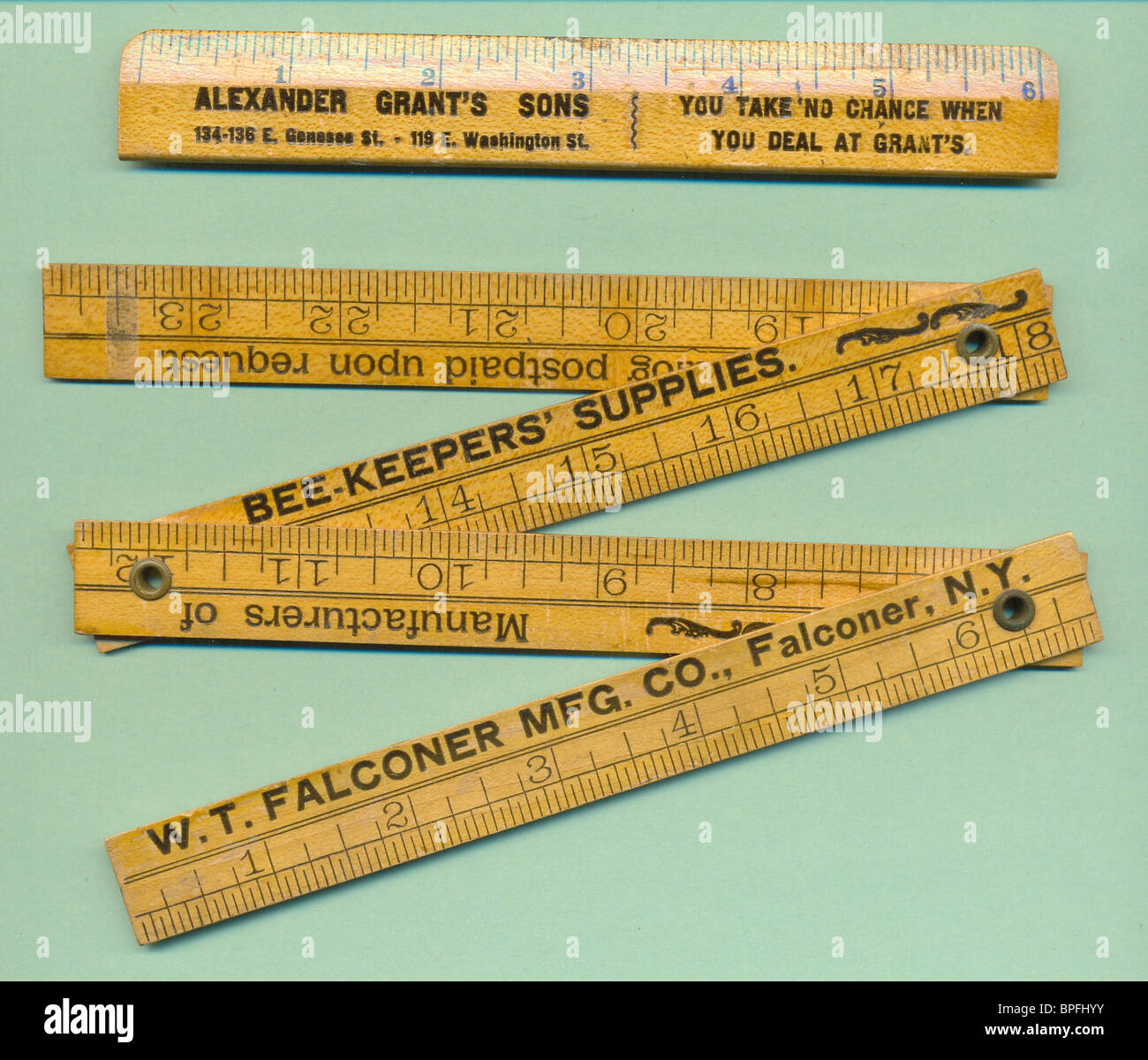 American advertising rulers circa 1910 hi-res stock photography and ...