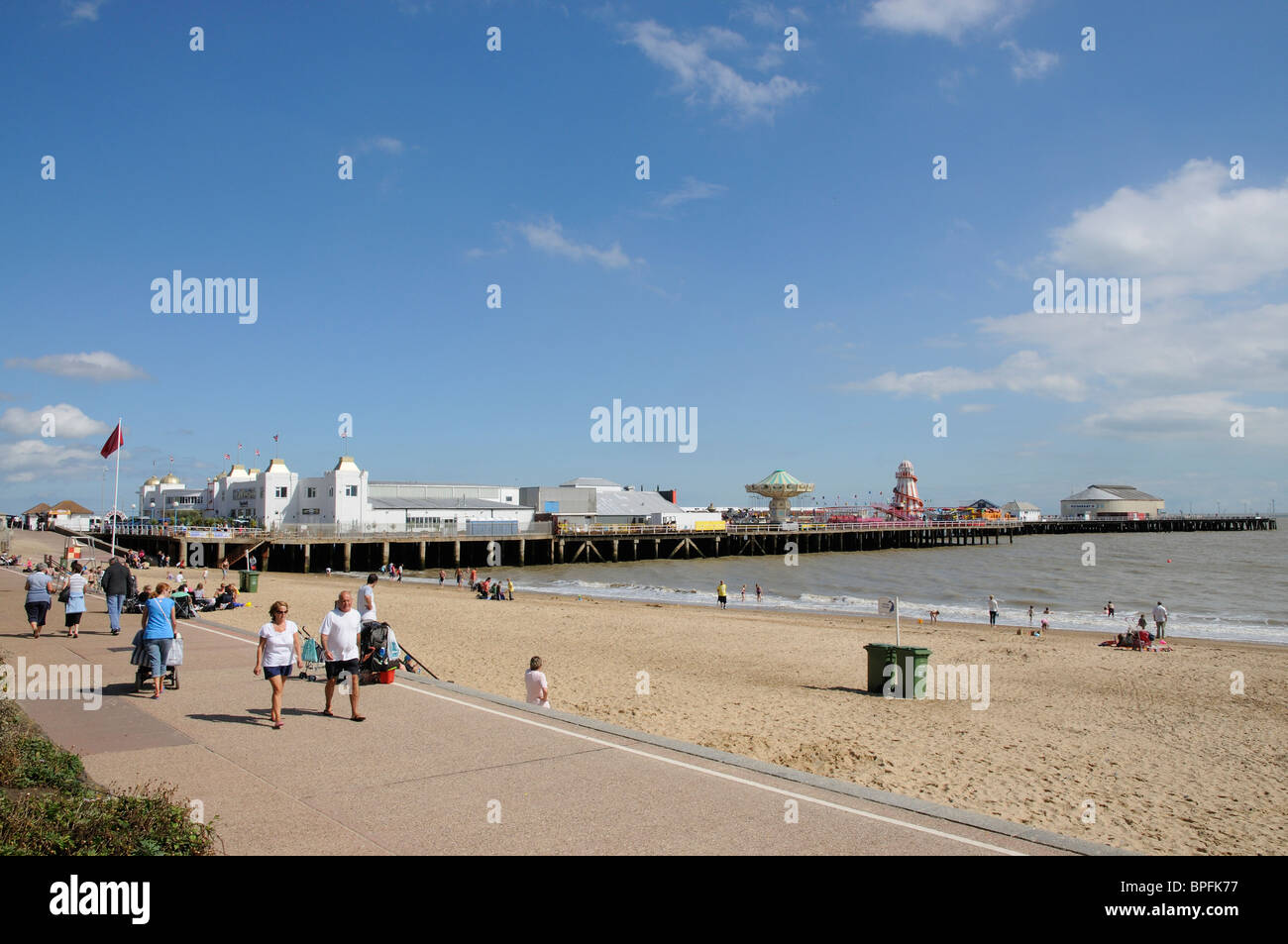 Clacton on Sea Essex England An East Anglia seaside resort with sandy ...