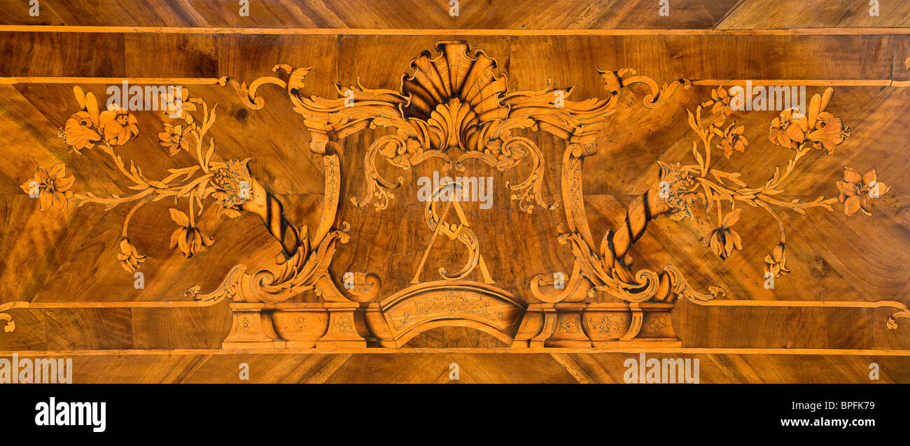 intarsia from Bratislava church Stock Photo - Alamy