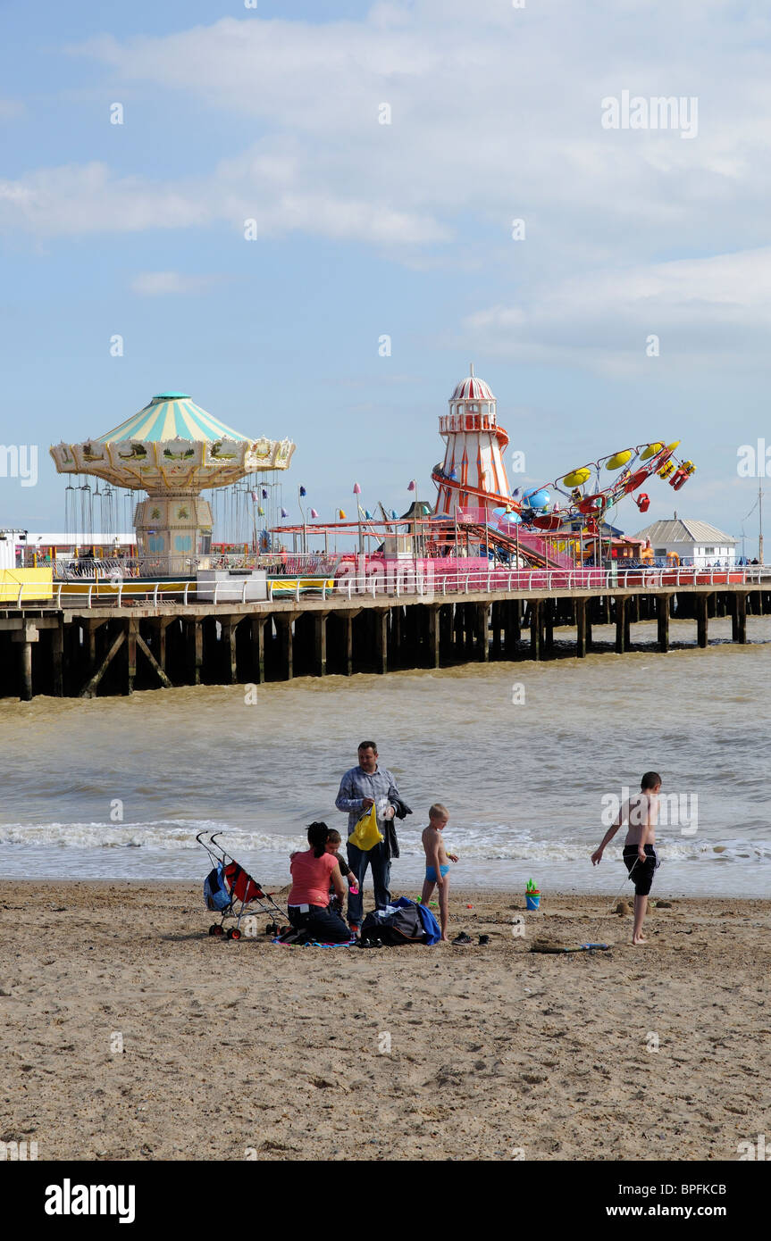 Clacton on Sea Essex England An East Anglia seaside resort with sandy ...