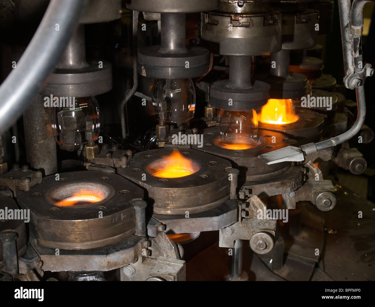 Wine glass production, Leerdam the Netherlands. Special material ...