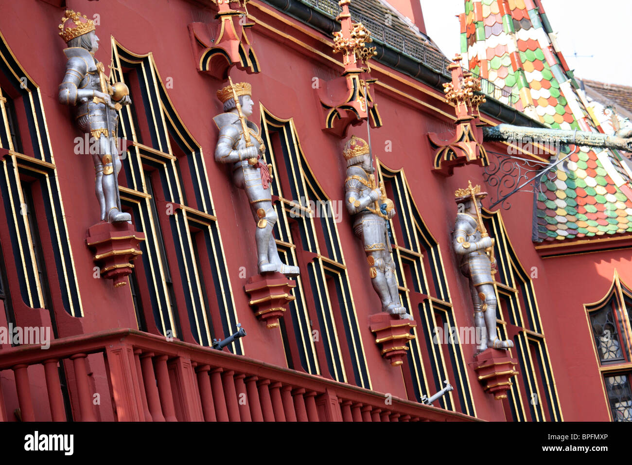 Statues of four Habsburg Emperors on the front of the Historisches ...