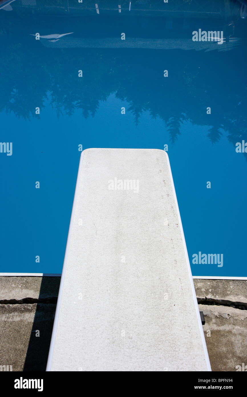 Swimming pool diving board hi-res stock photography and images - Alamy