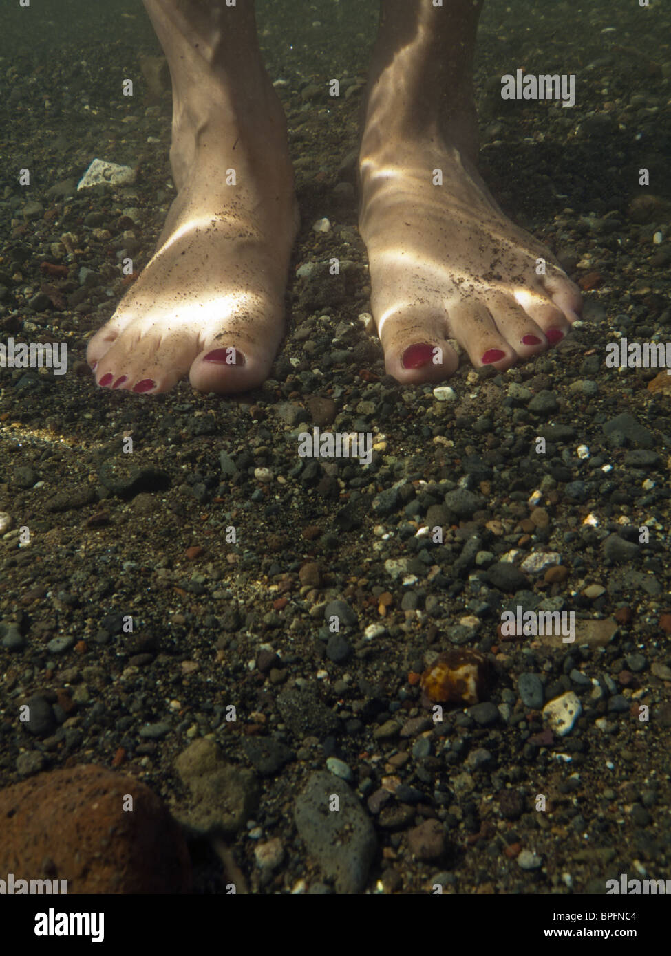 Beach feet underwater hi-res stock photography and images - Alamy