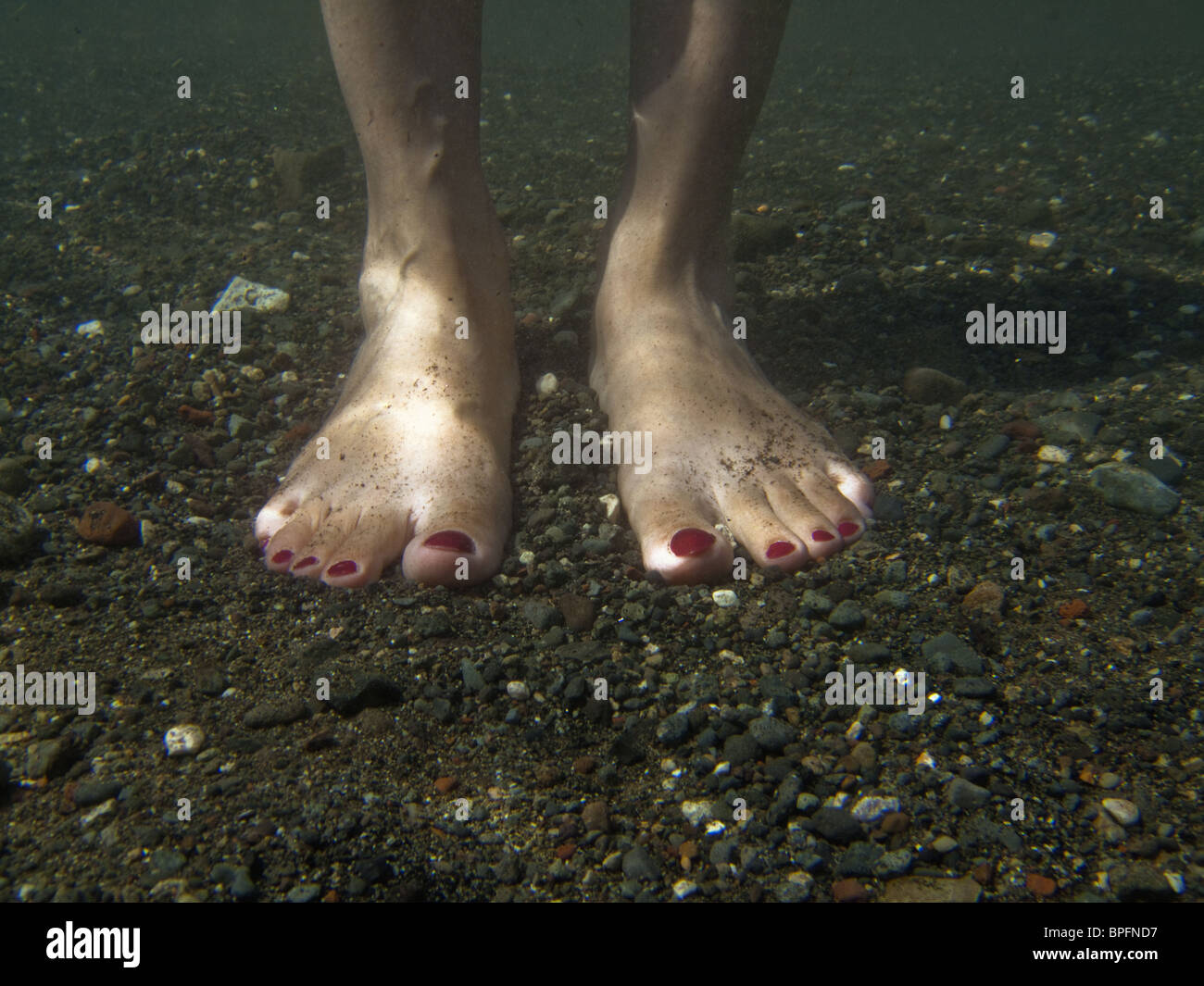 Beach feet underwater hi-res stock photography and images - Alamy