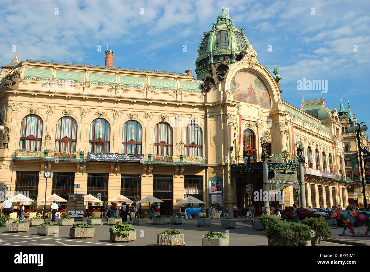 Municipal House and Theatre, Prague, Czech Republic Stock Photo - Alamy