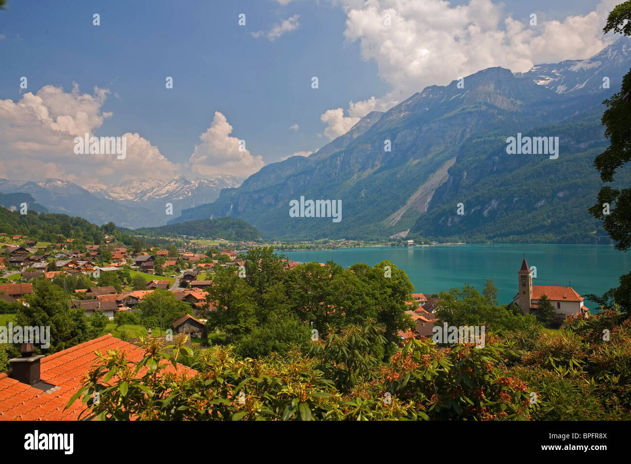 Brienz;Lake Brienz;Bernese Oberland;Switzerland Stock Photo - Alamy